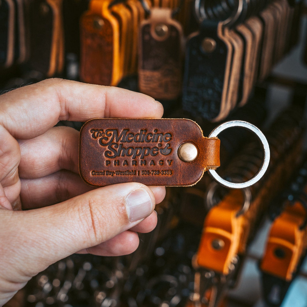 Custom Bulk Keychains - Popov Leather®