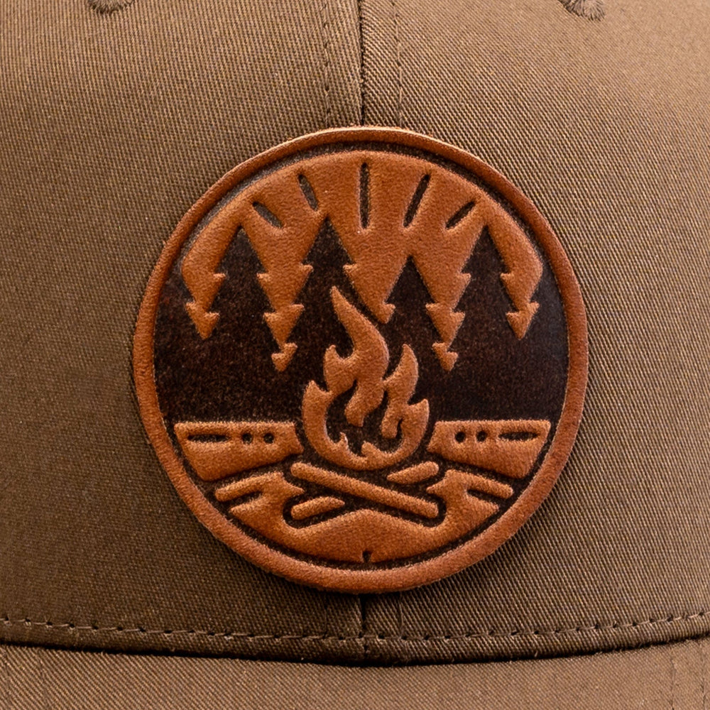 Trucker Hat - Campfire - Coyote Brown - Popov Leather®