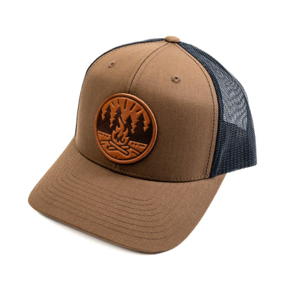 Trucker Hat - Campfire - Coyote Brown - Popov Leather®