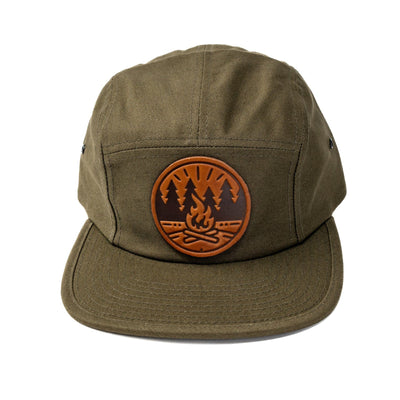 Leather Patch Hat: Embrace Adventure with Our Campfire Cap - Popov Leather®