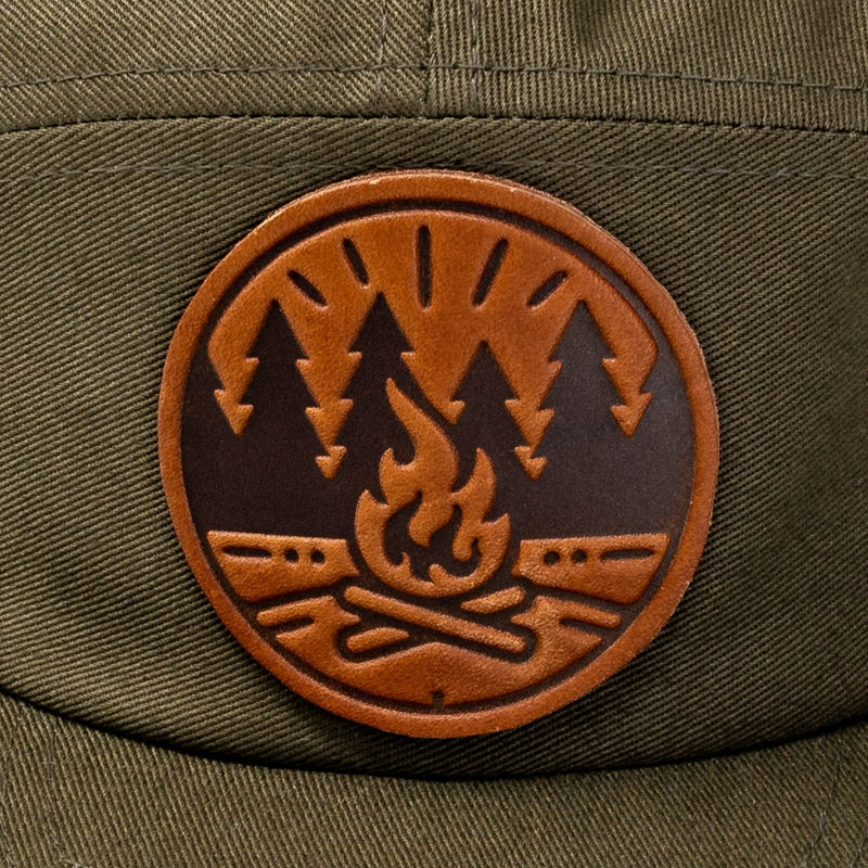 Leather Patch Hat: Embrace Adventure with Our Campfire Cap - Popov Leather®
