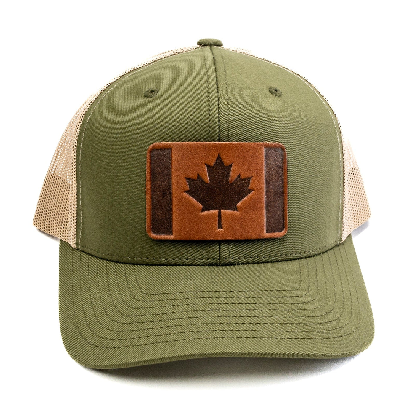 Canadian Flag Trucker Hat - Popov Leather®