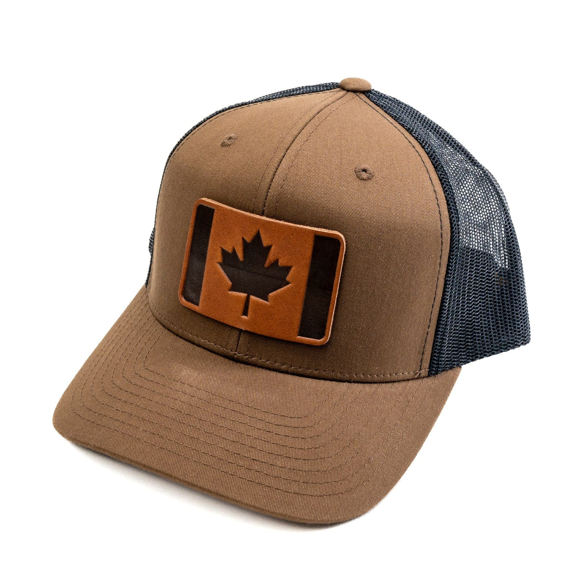 Trucker Hat - Canadian Flag - Charcoal - Popov Leather®