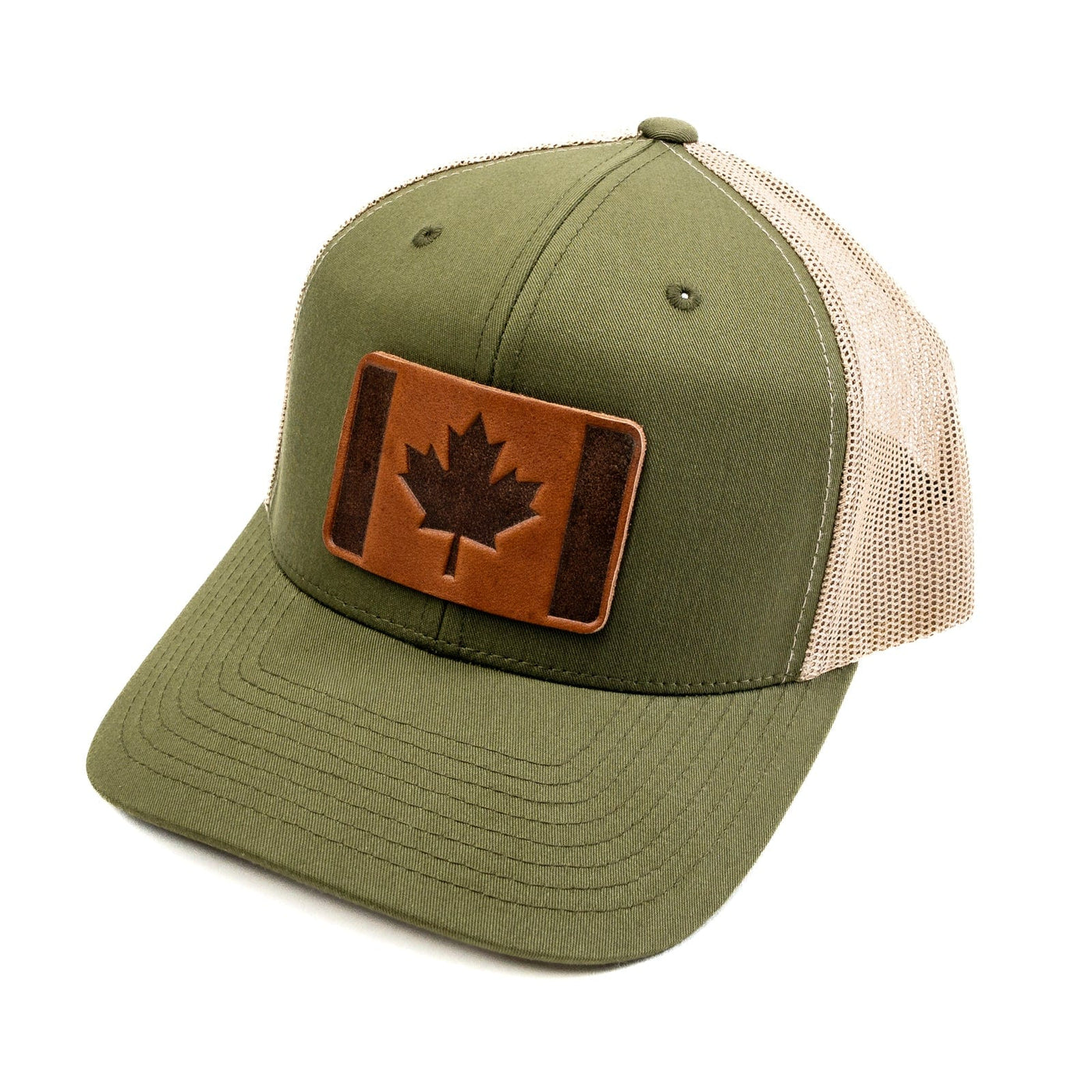 Canadian Flag Trucker Hat - Popov Leather®