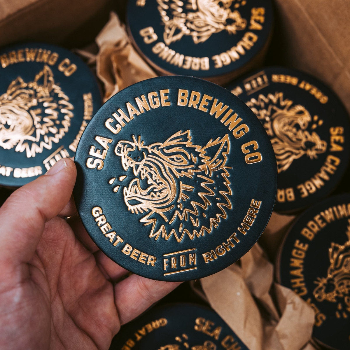 Customized Leather Coasters in Bulk: Elevate Your Brand