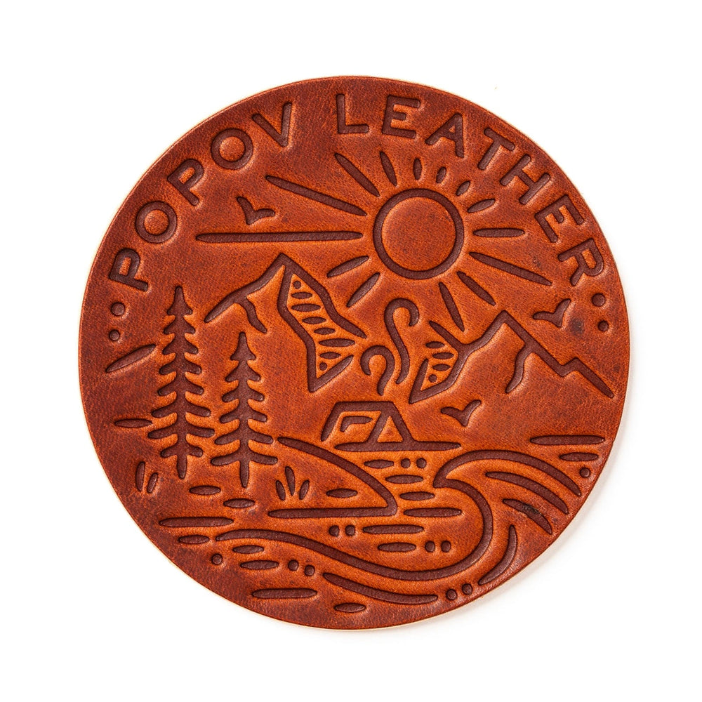 Leather Coasters: Thick and Durable | Popov Leather - Natural - Popov ...