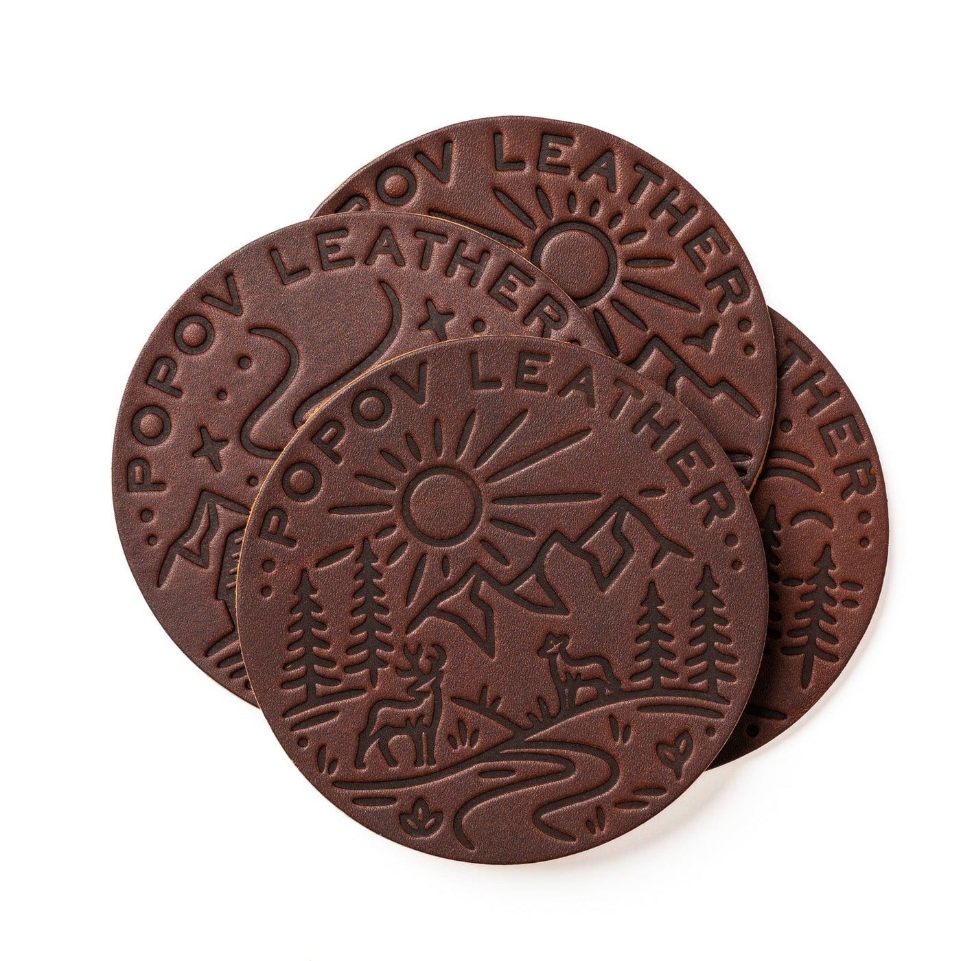Leather Coasters: A Touch of Elegance for Your Table - Popov Leather®