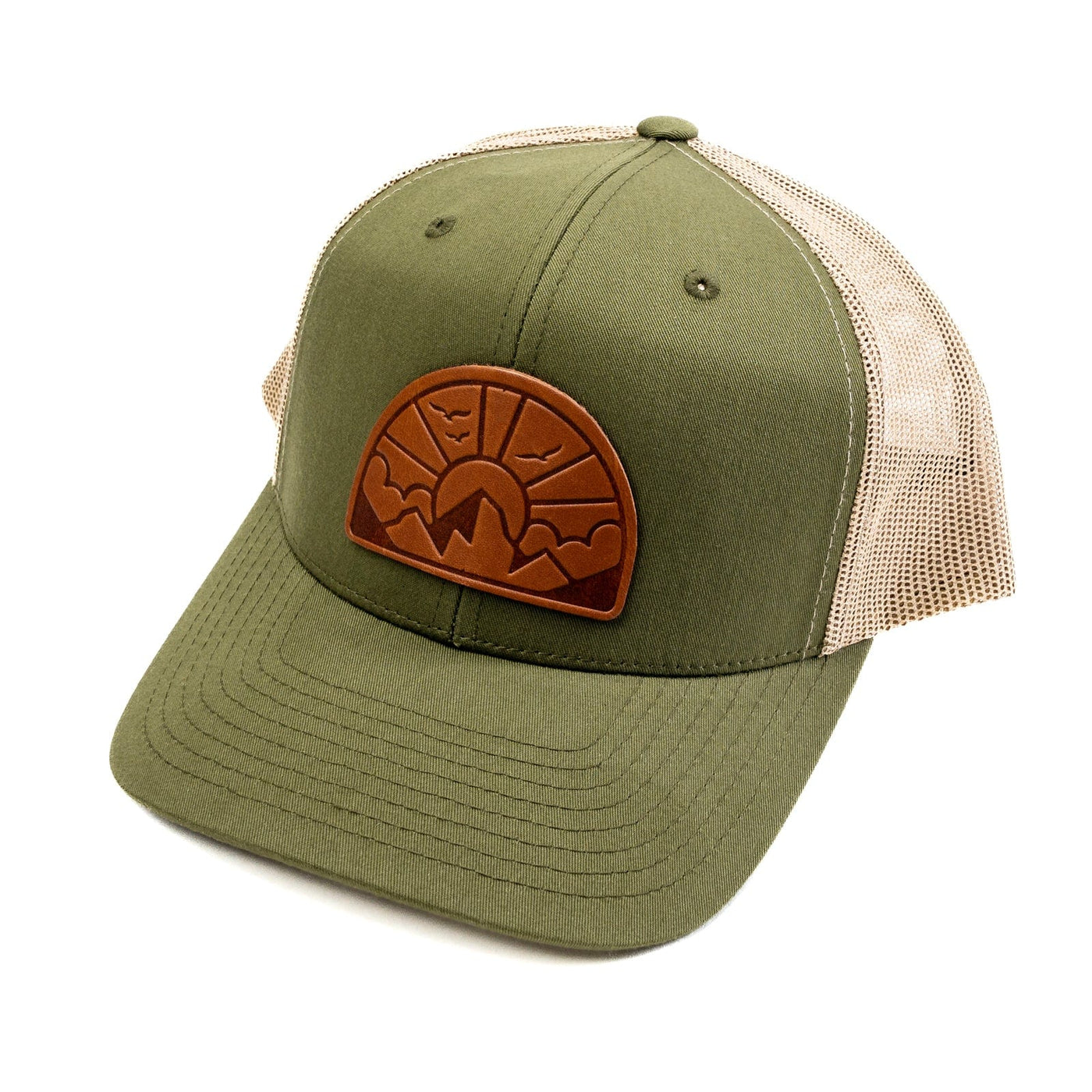 Trucker Hat - Good Morning - Moss Khaki - Popov Leather®