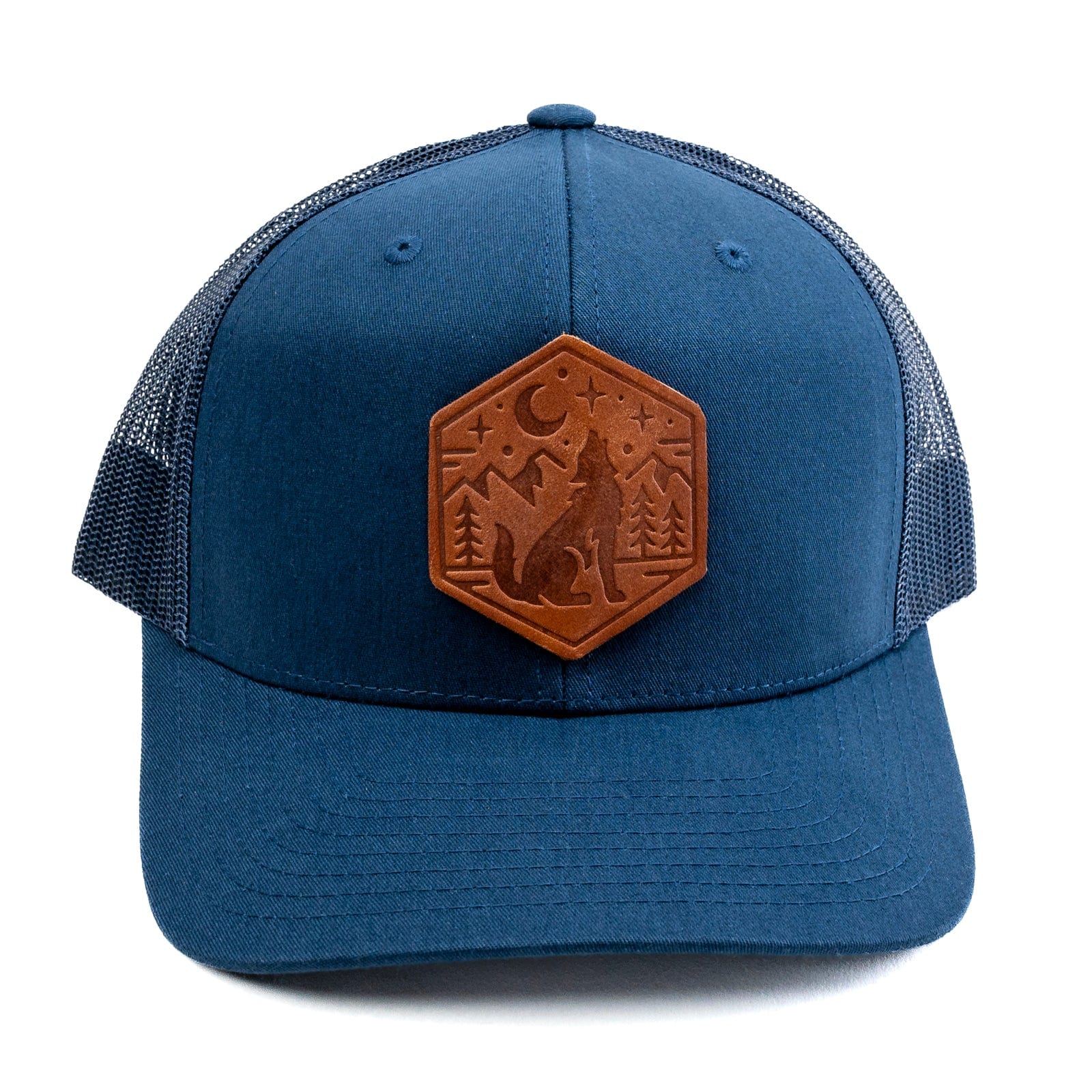 Howling Wolf Trucker Hat - Midnight - Popov Leather®