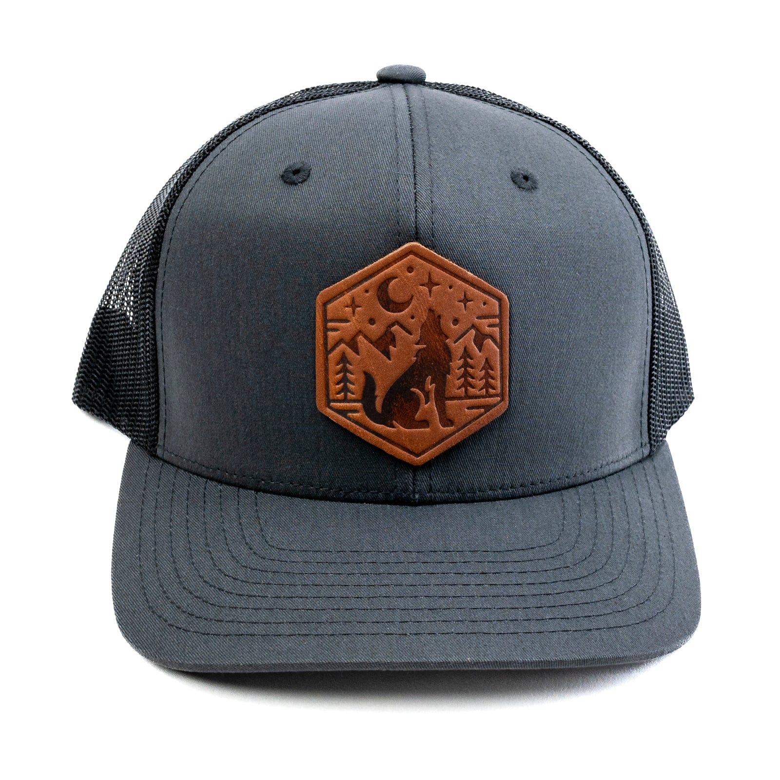 Howling Wolf Trucker Hat - Midnight - Popov Leather®