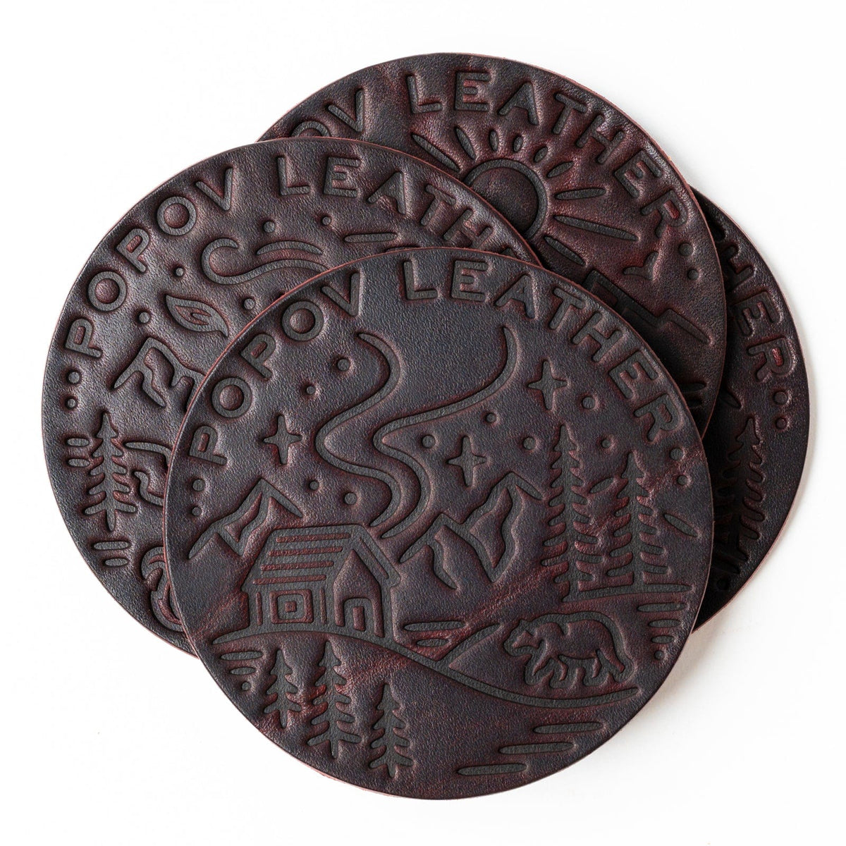 Leather Coasters: A Touch of Elegance for Your Table - Popov Leather®