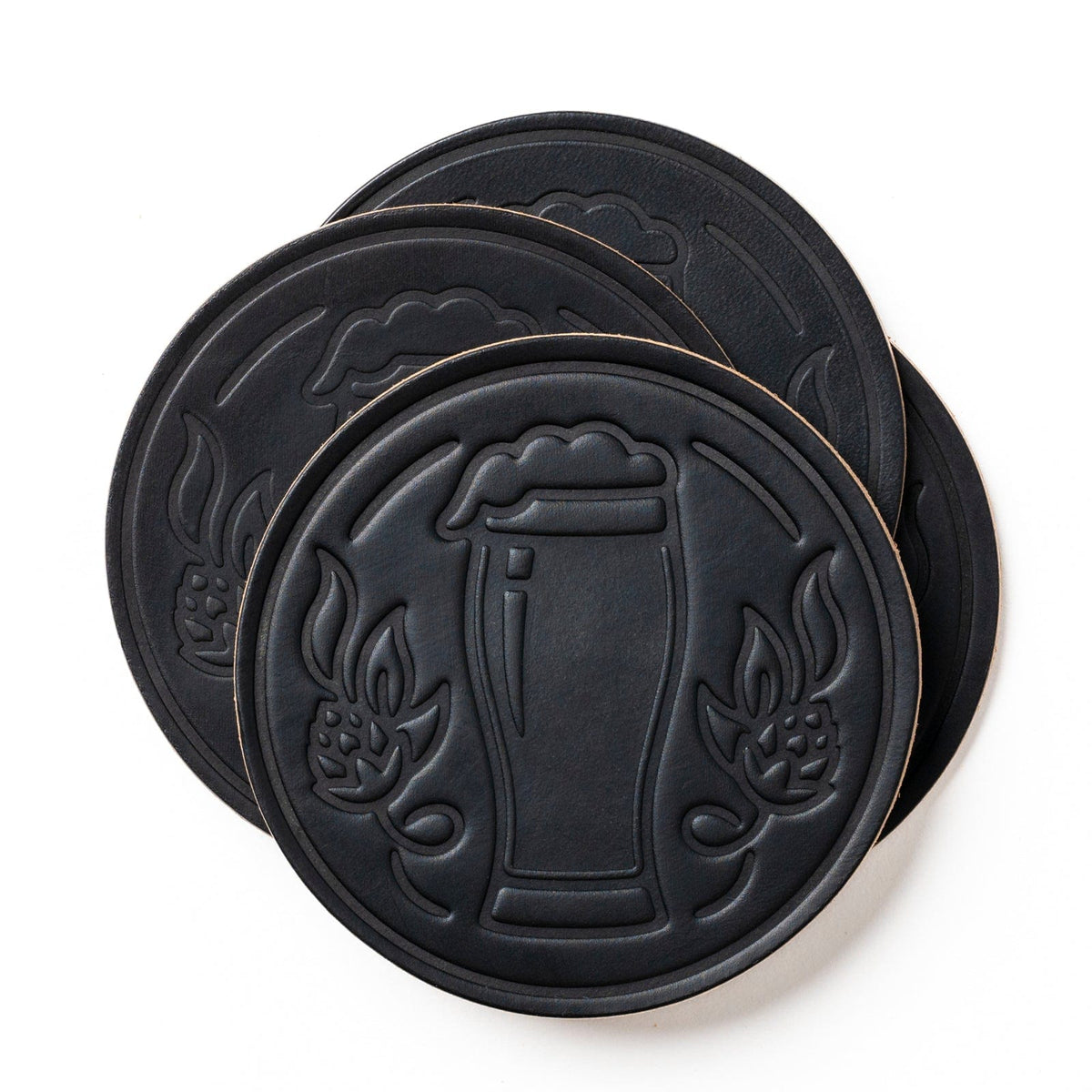 Leather Coaster Set: Stout | Popov Leather - Popov Leather®